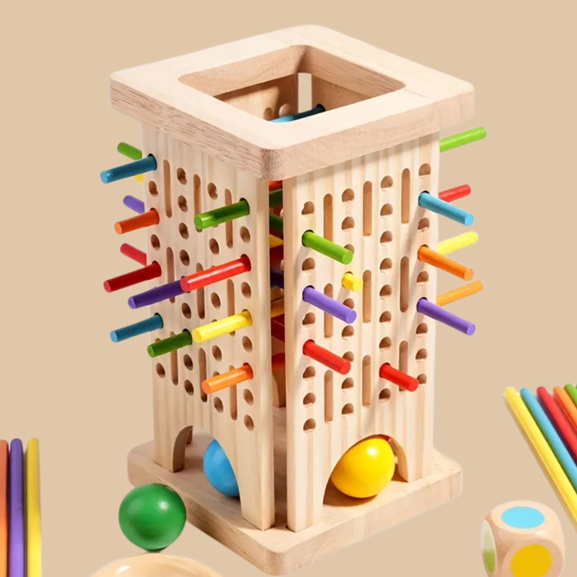 PULLING STICK GAME - Wooden Educational Set – COLO